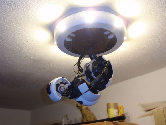 A 3D printable GlaDOS ceiling arm lamp – EEJournal